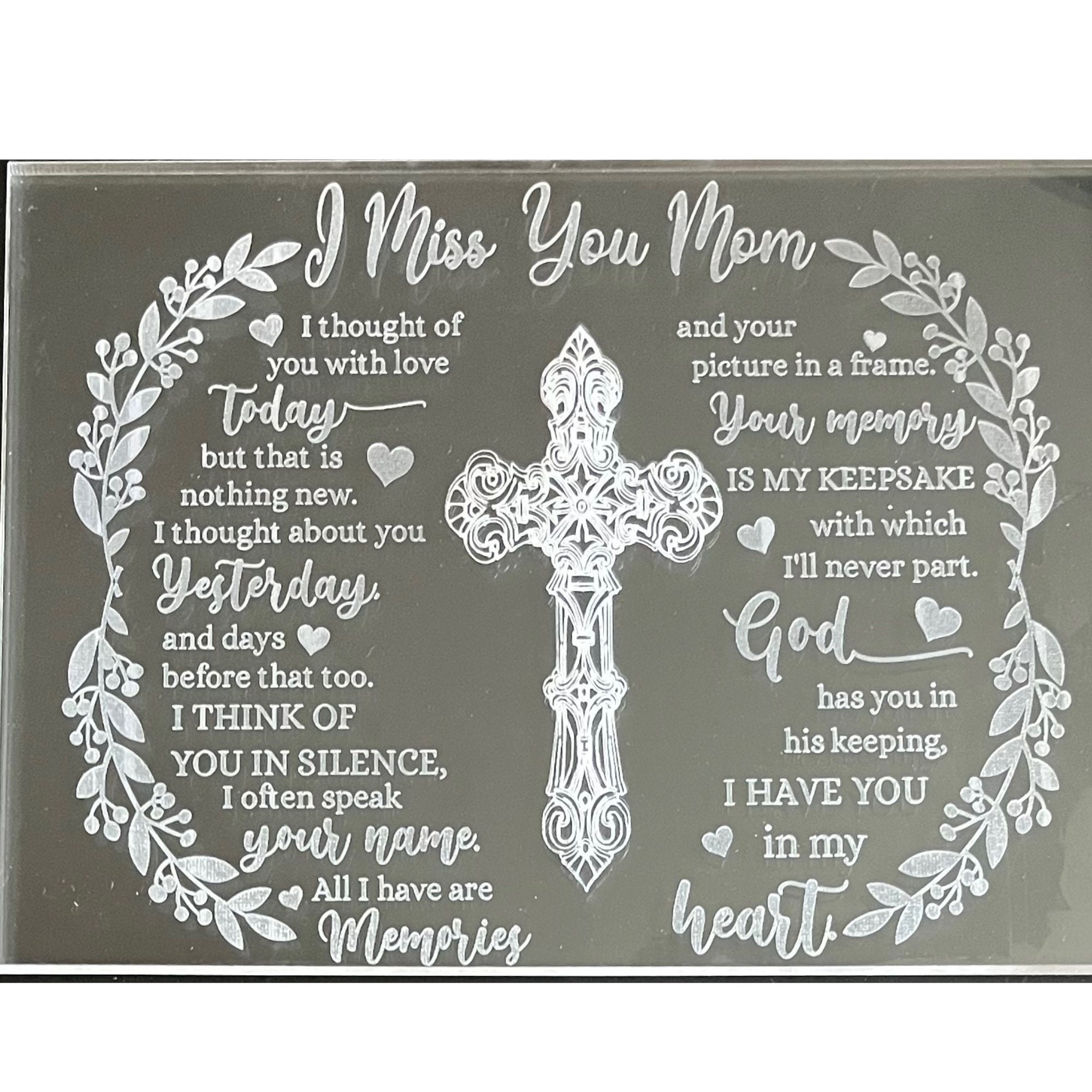 Memorial Plaques Bereavement Poem Remembrance Gift for Loss - Etsy