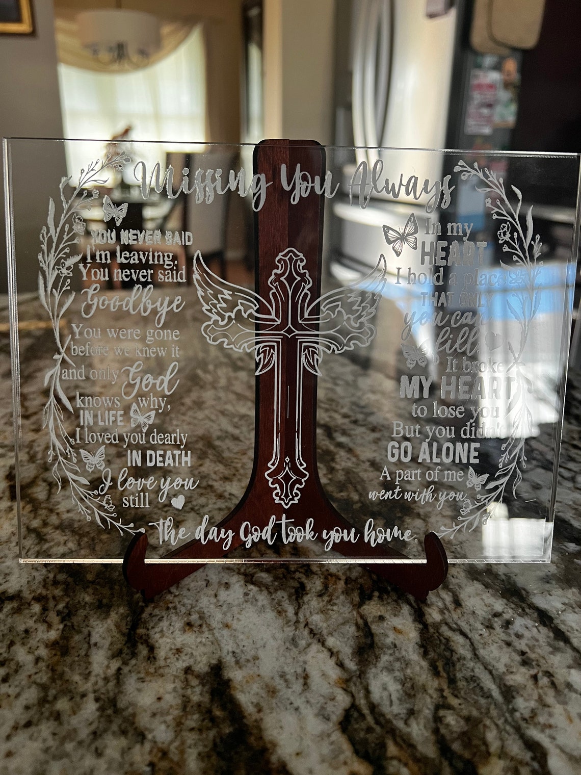 Memorial Plaques, Bereavement Poem, Remembrance Gift for Loss of Loved ...