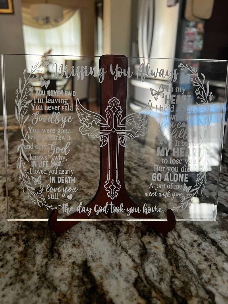 Memorial Plaques, Bereavement Poem, Remembrance Gift for Loss of Loved ...