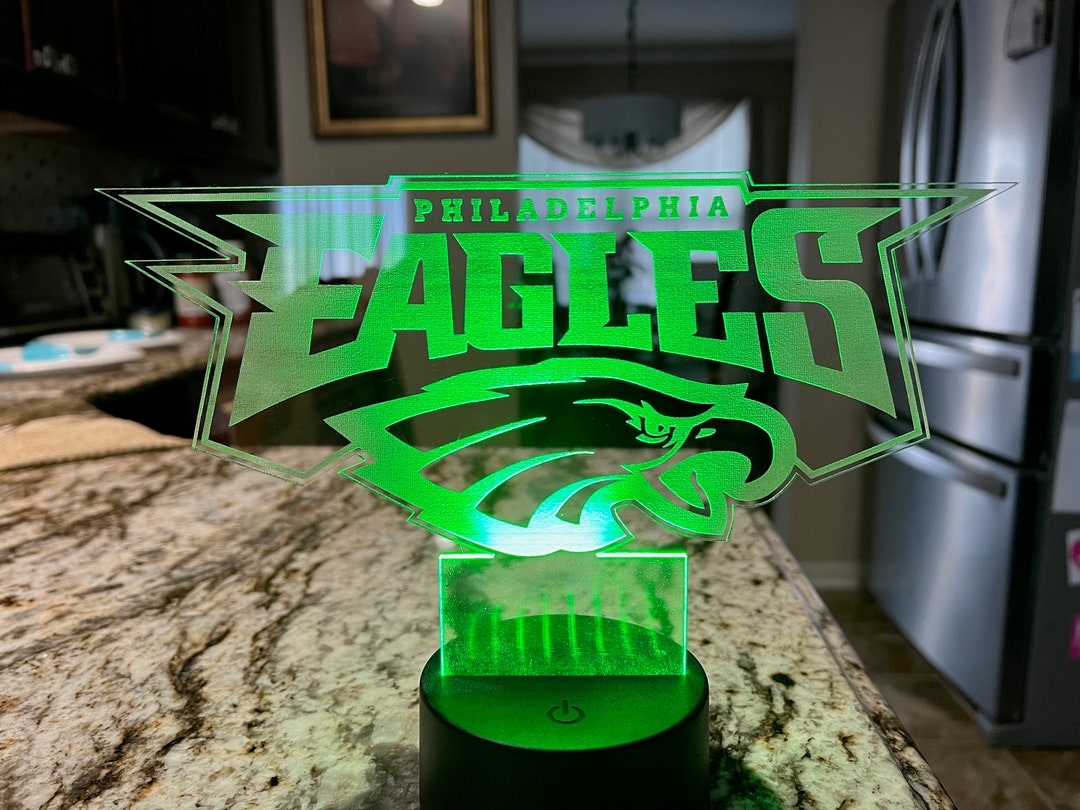 Personalized Acrylic LED Philadelphia Eagles Light - Etsy