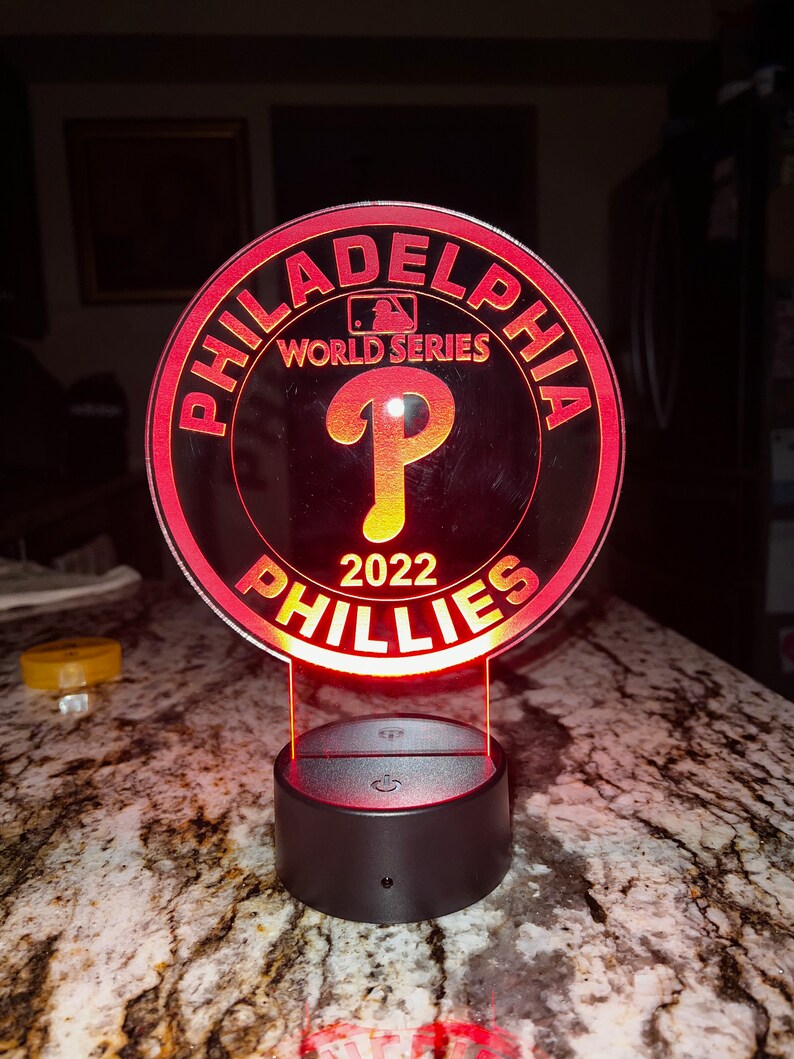 Personalized Acrylic LED Philadelphia Phillies Light - Etsy