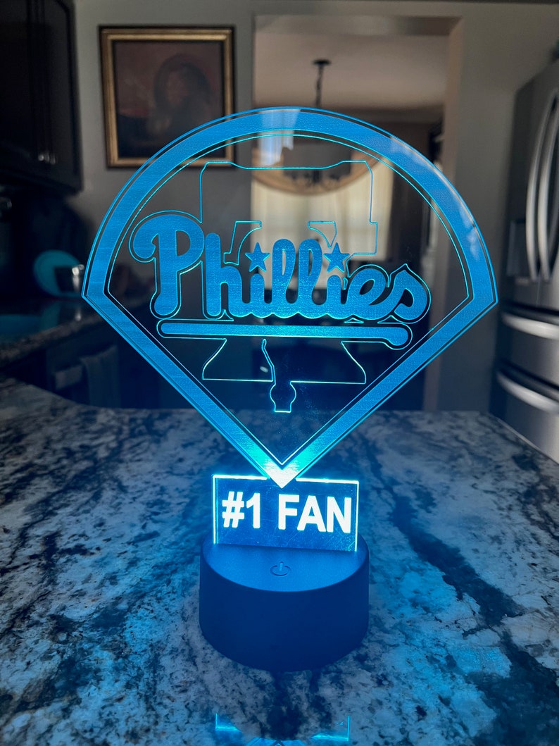 Personalized Acrylic LED Philadelphia Phillies Light - Etsy