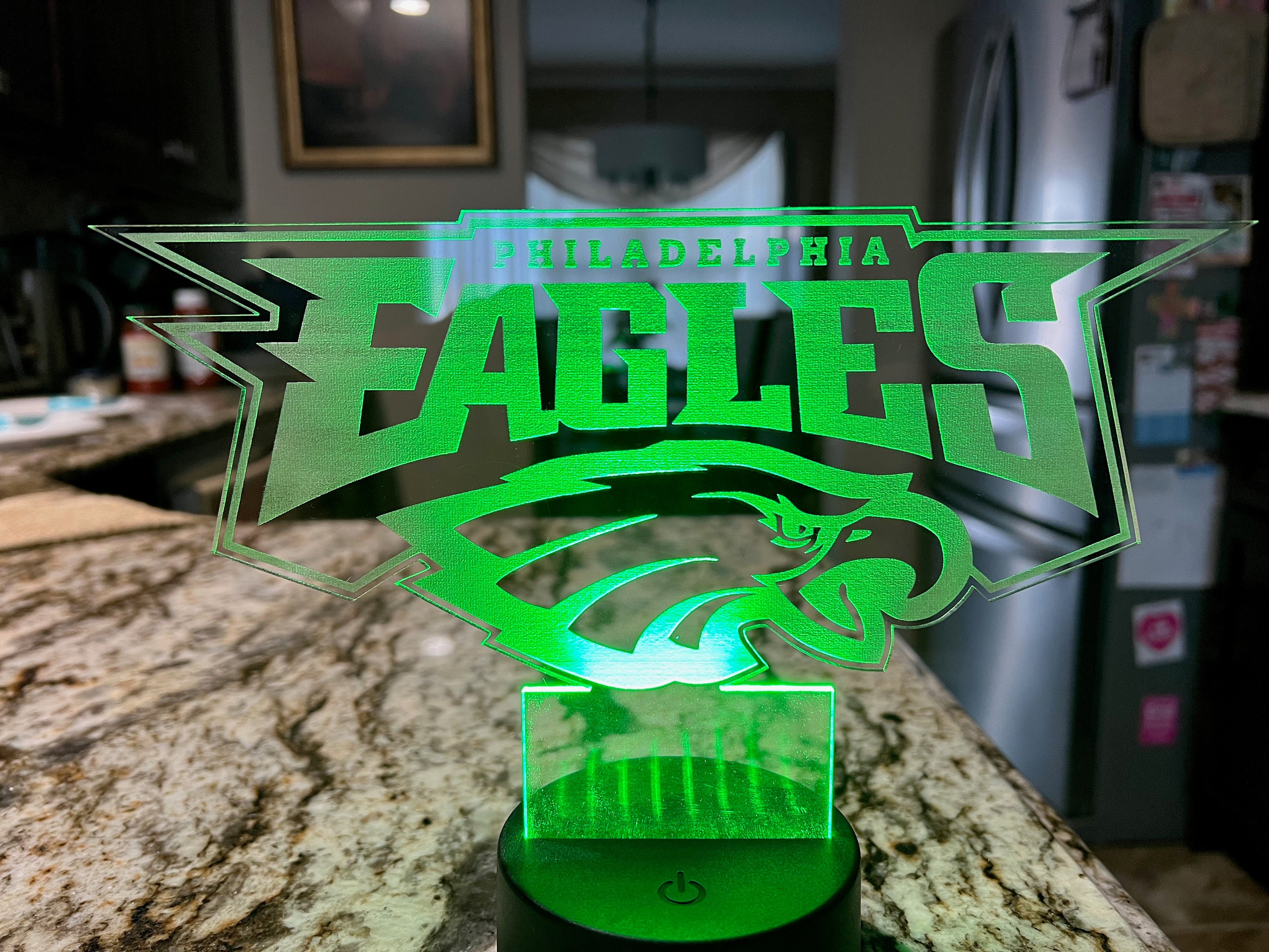 Personalized Acrylic LED Philadelphia Eagles Light - Etsy