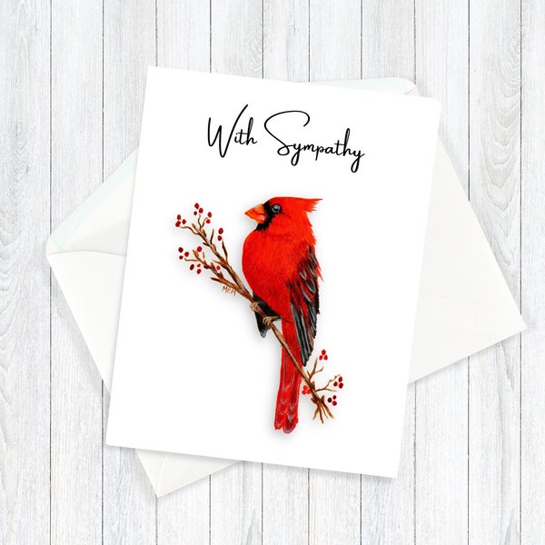 Cardinal Card - Etsy