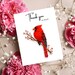 Cardinal Thank You Card Homemade Note Card Greeting Card Homemade ...