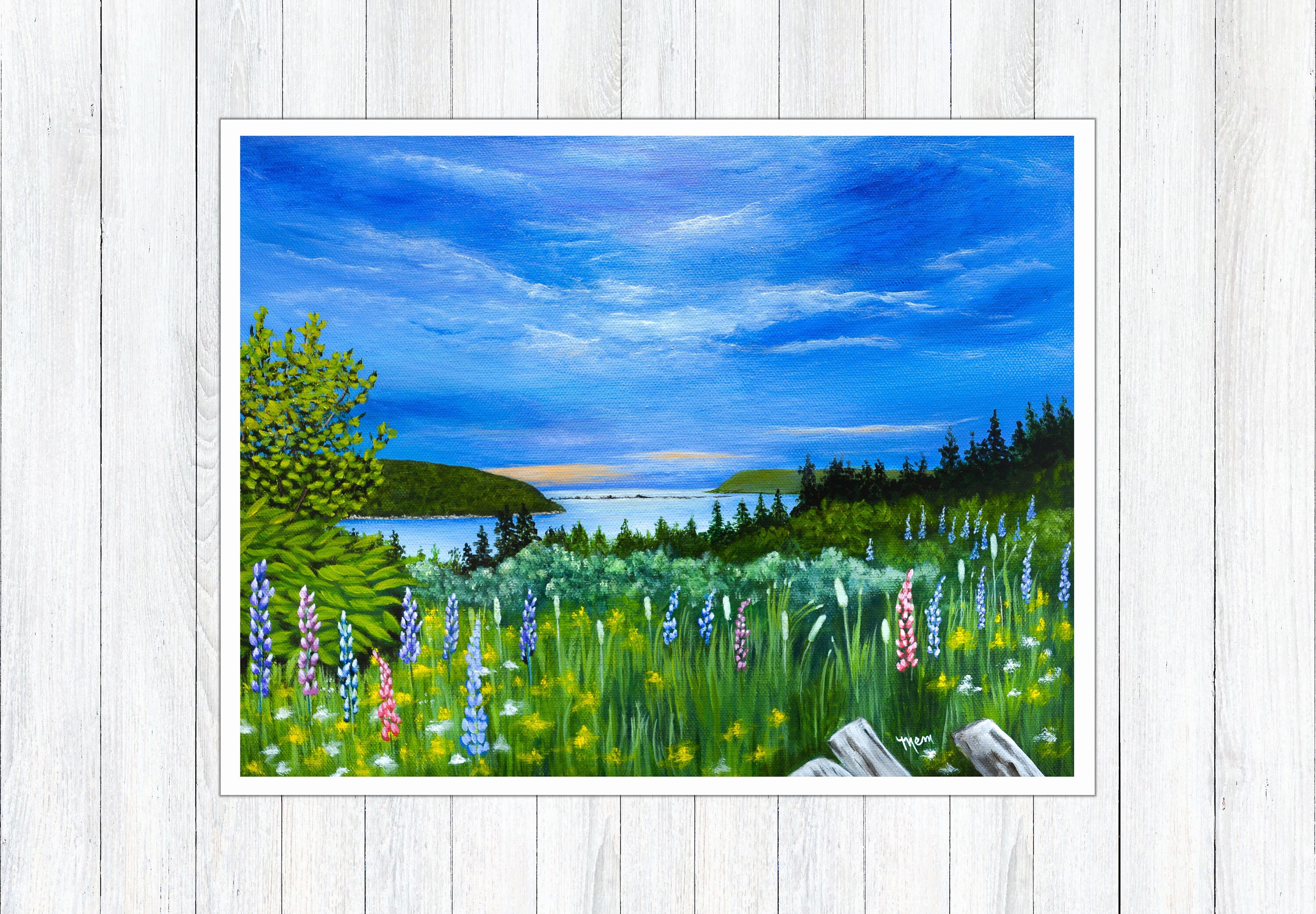 Nova Scotia Landscape Print Cape Breton Print Acrylic Giclee Print Nova ...