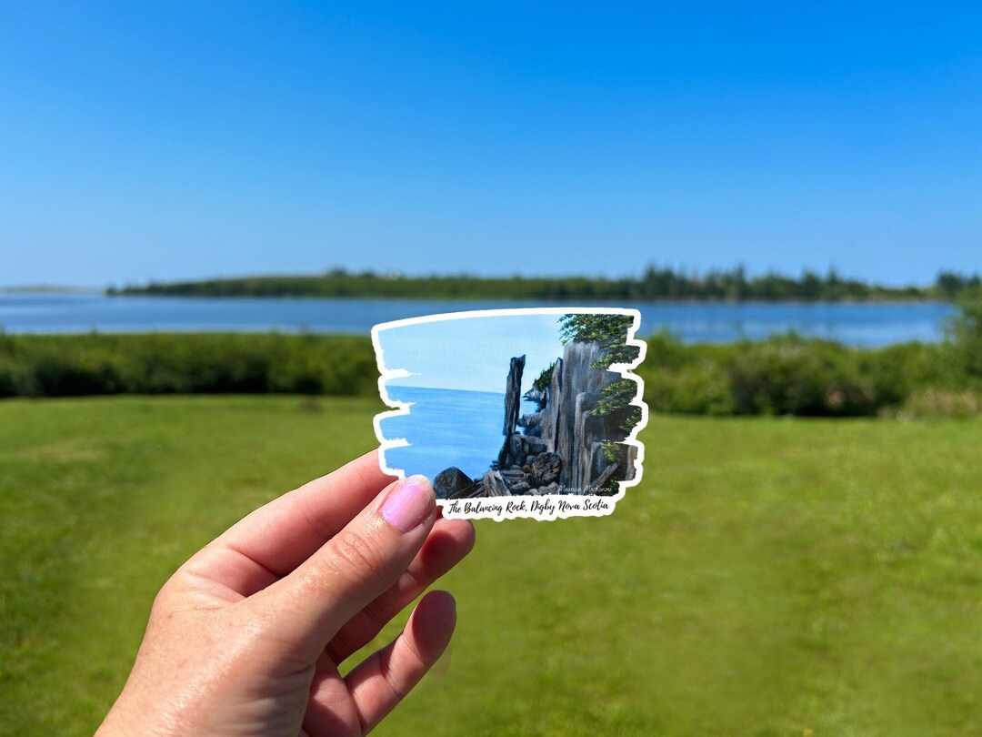 The Balancing Rock Sticker | Nova Scotia Vinyl Sticker | Durable ...