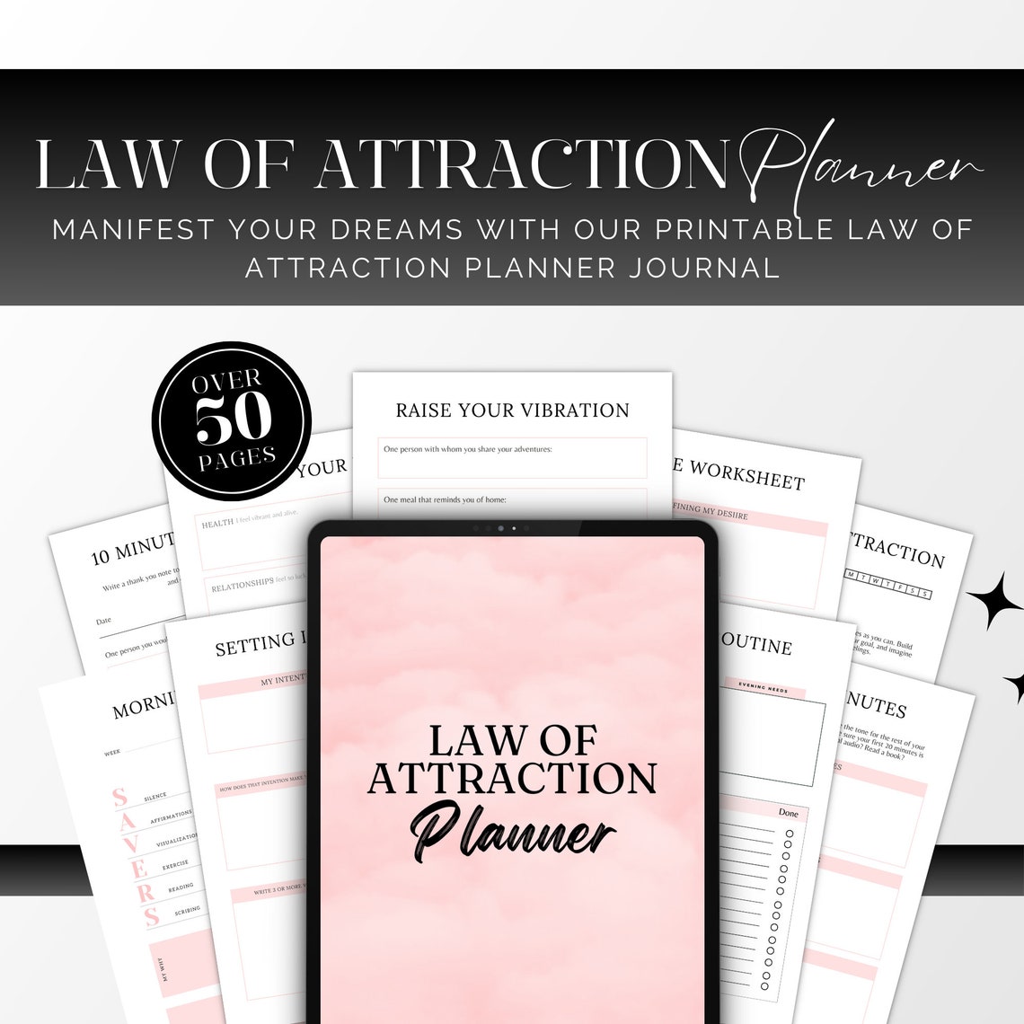 Law of Attraction Planner Law of Attraction Journal Law of Attraction ...
