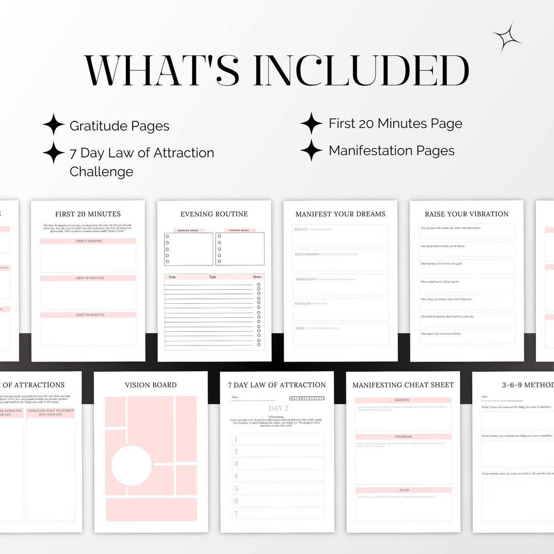 Law of Attraction Planner Law of Attraction Journal Law of Attraction ...