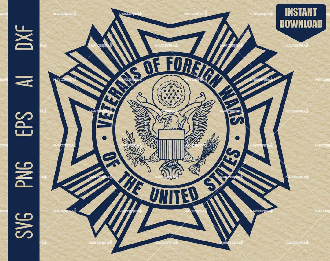 Veterans of Foreign Wars Crest Svg Png Ai Eps Dxf for - Etsy