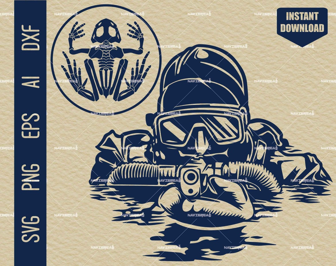 US Navy Seals Svg US Navy Seals Bone Frog Skull Skeleton - Etsy