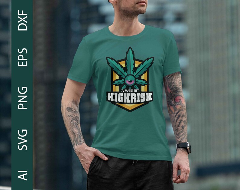 A Wee Bit Highrish Svg Irish Svg Shamrock Lucky Svg St. - Etsy Australia