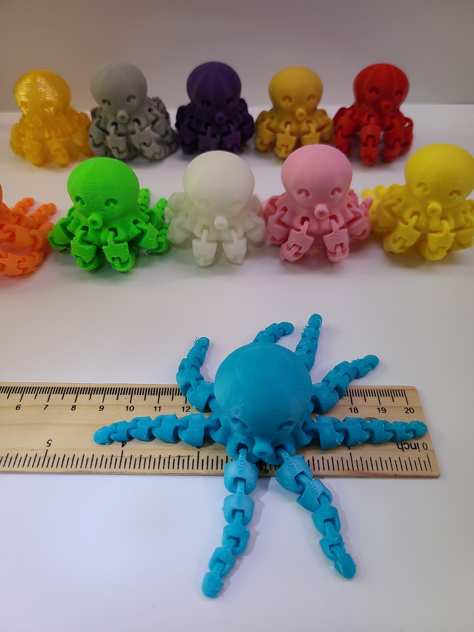 Fidget octopus with articulated tentacles | Etsy