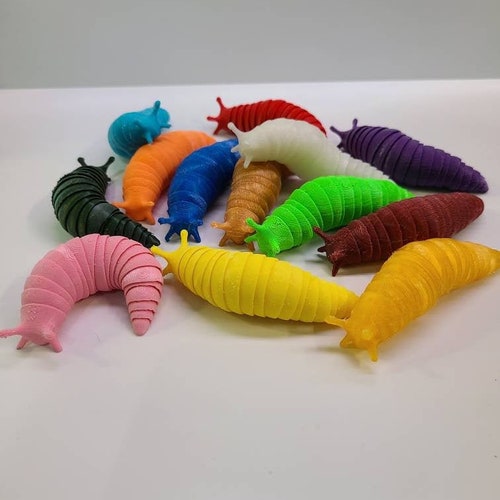 Customizable Zebra Slug 4.5 Inch 3D Printed Slug Fidget Toy - Etsy