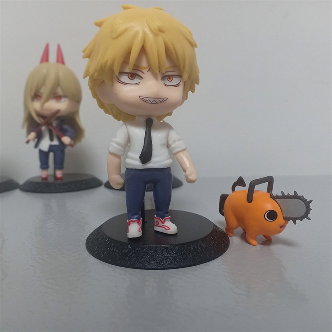 Chainsaw Man Makina Denji Anime Figure Set of 6 - Etsy