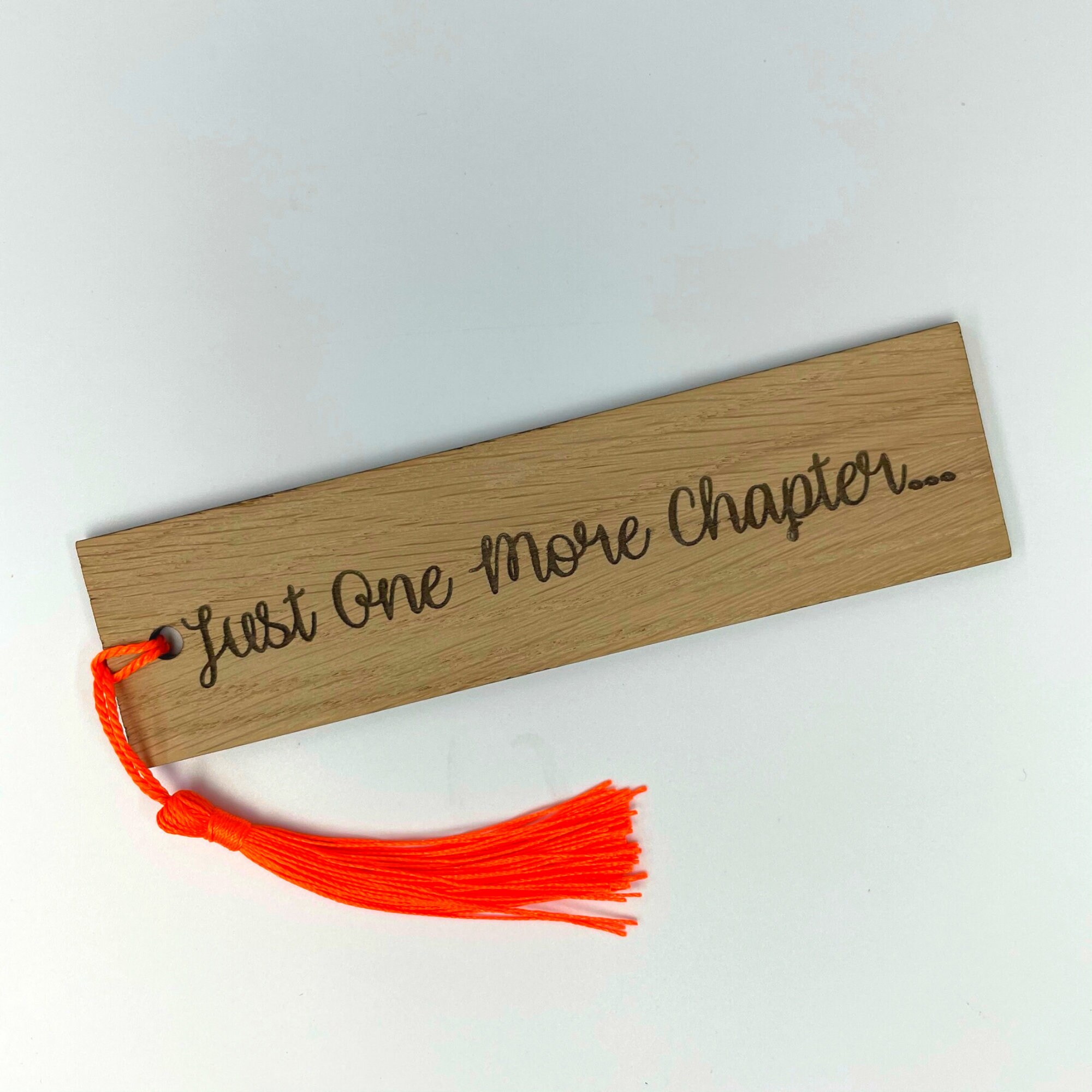 Just One More Chapter Bookmark // Laser Engraved // Oak // - Etsy