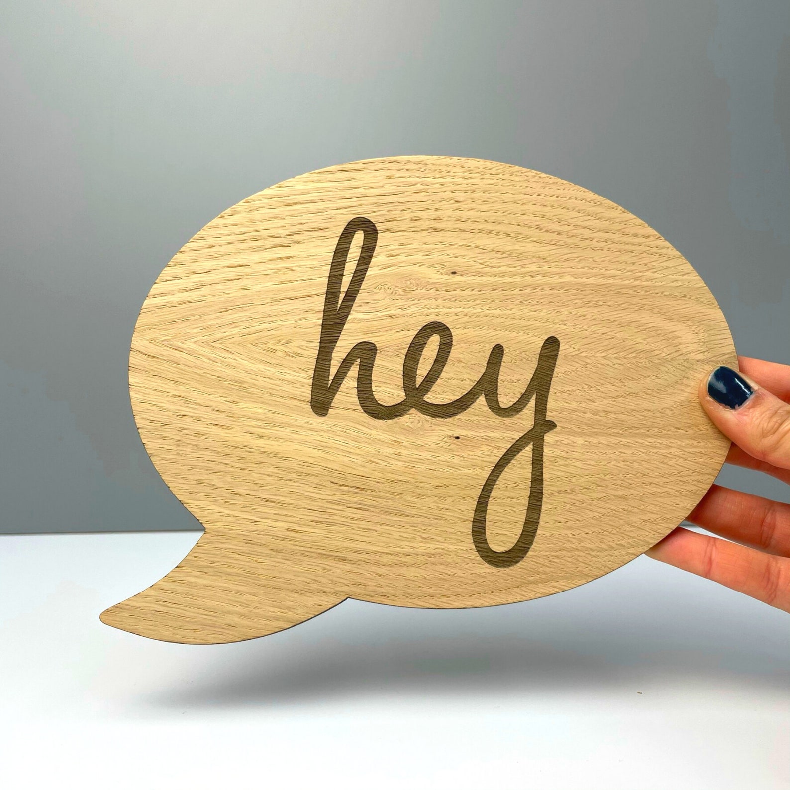 Speech Bubble 'hey' Sign // Wooden Sign // Hanging - Etsy