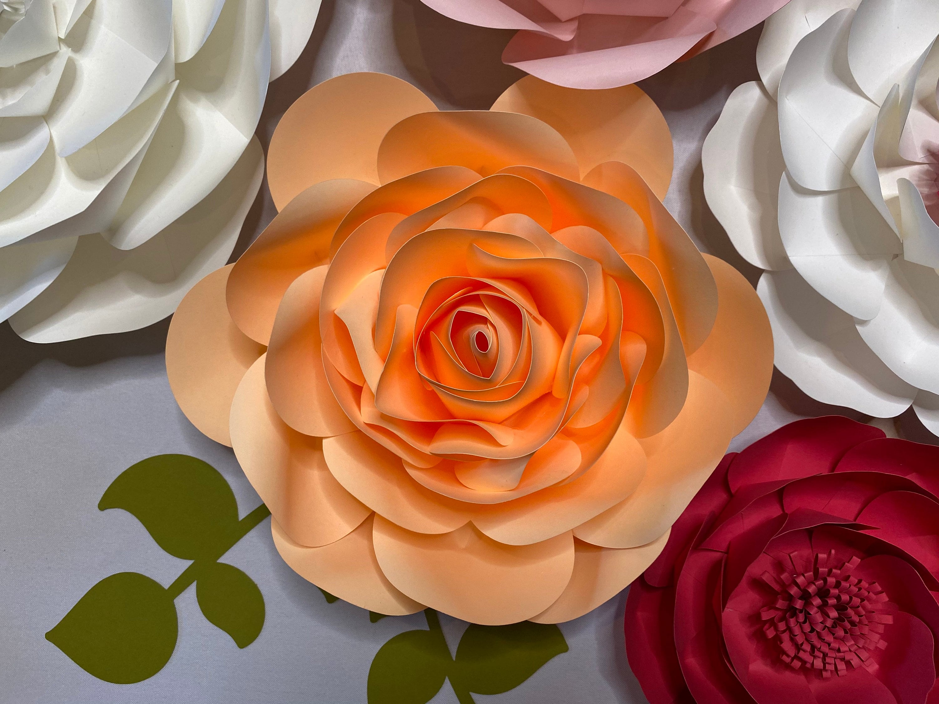 Paper Flower Wall Art Set 3 Made to Order / Customized | Etsy