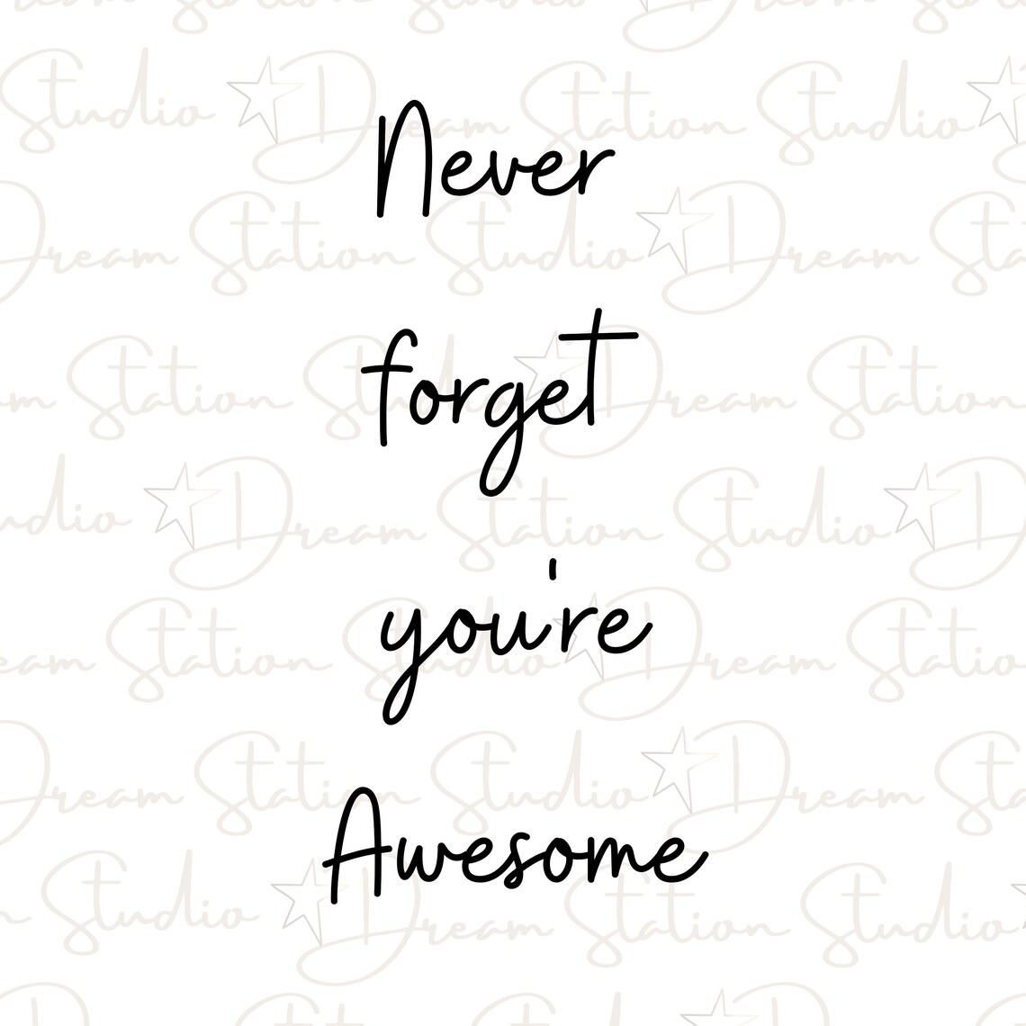Don't forget you're awesome SVG Digital Download EPS | Etsy