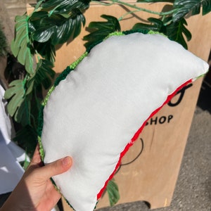 Handmade Tufted Pillow, Watermelon Pillow, Fruit Pillow, Stuffed ...