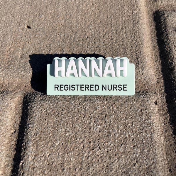 Nurse Name Tag - Etsy