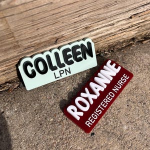 Magnetic Name Tag - Nurse, Midwife, Photographer, Receptionist ...