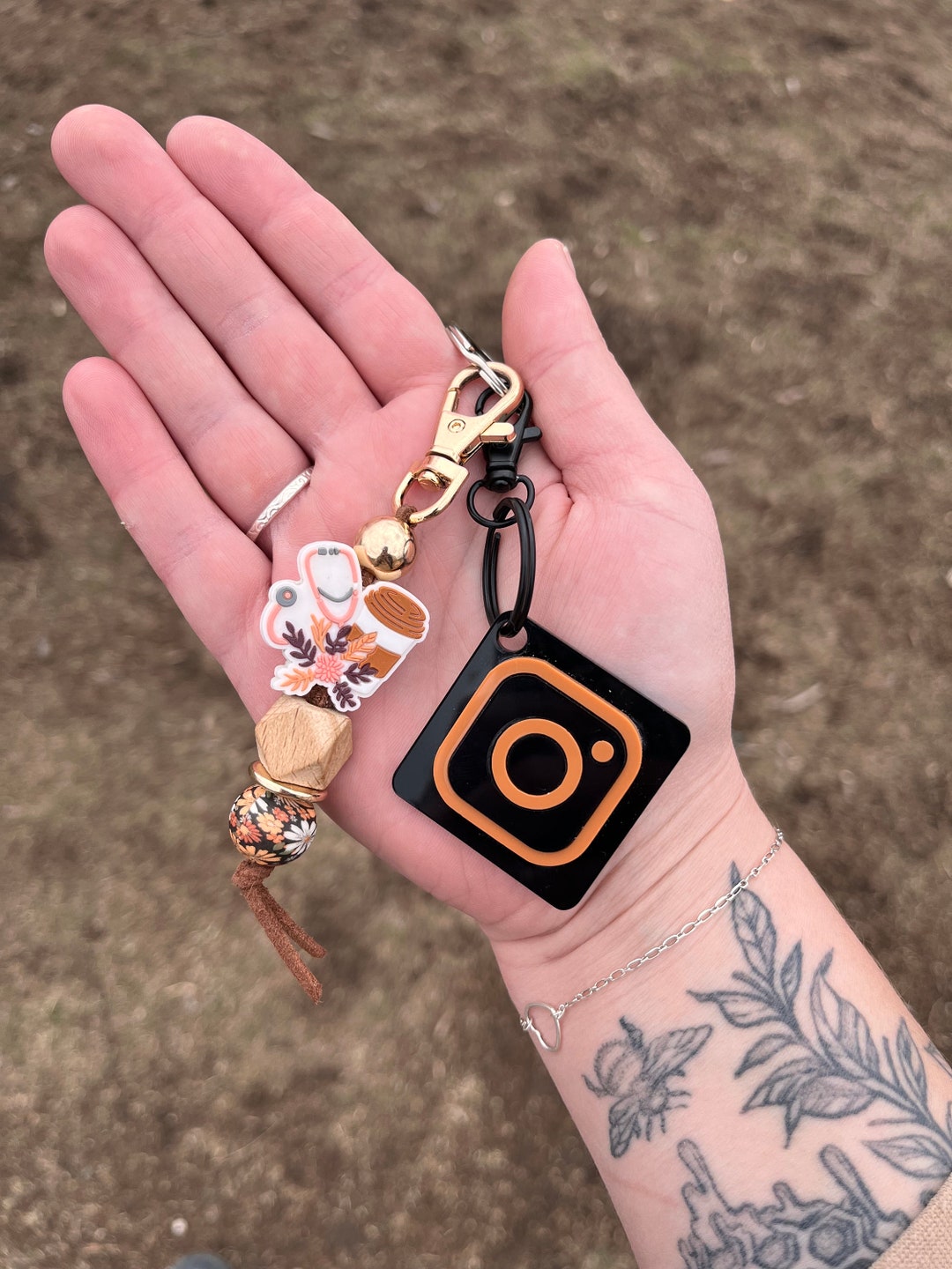 NFC Instagram Small Business Keychains - Etsy
