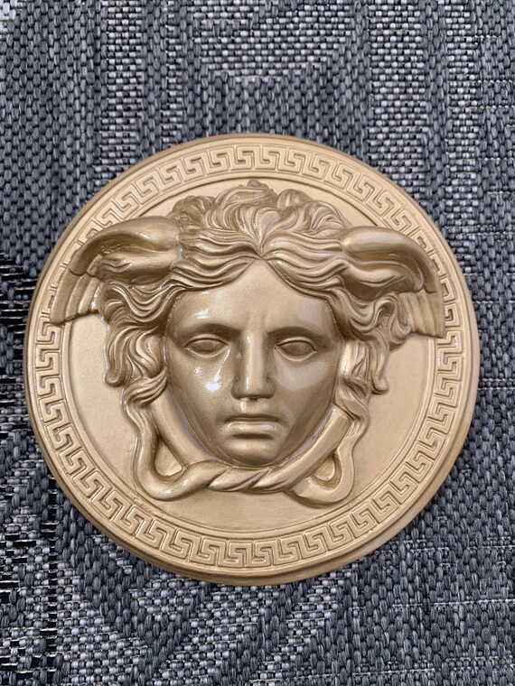 Medusa meander sign wall picture mural image hand made in | Etsy