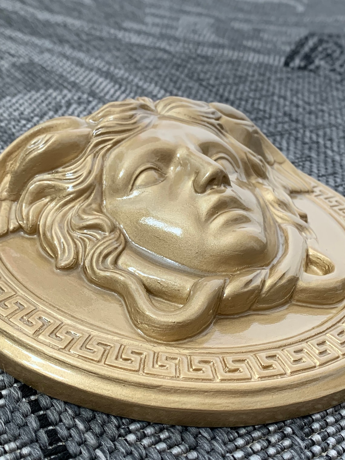 Medusa meander sign wall picture mural image hand made in | Etsy