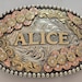 Trophy Western Belt Buckle - Custom Made - German Silver - Hand ...