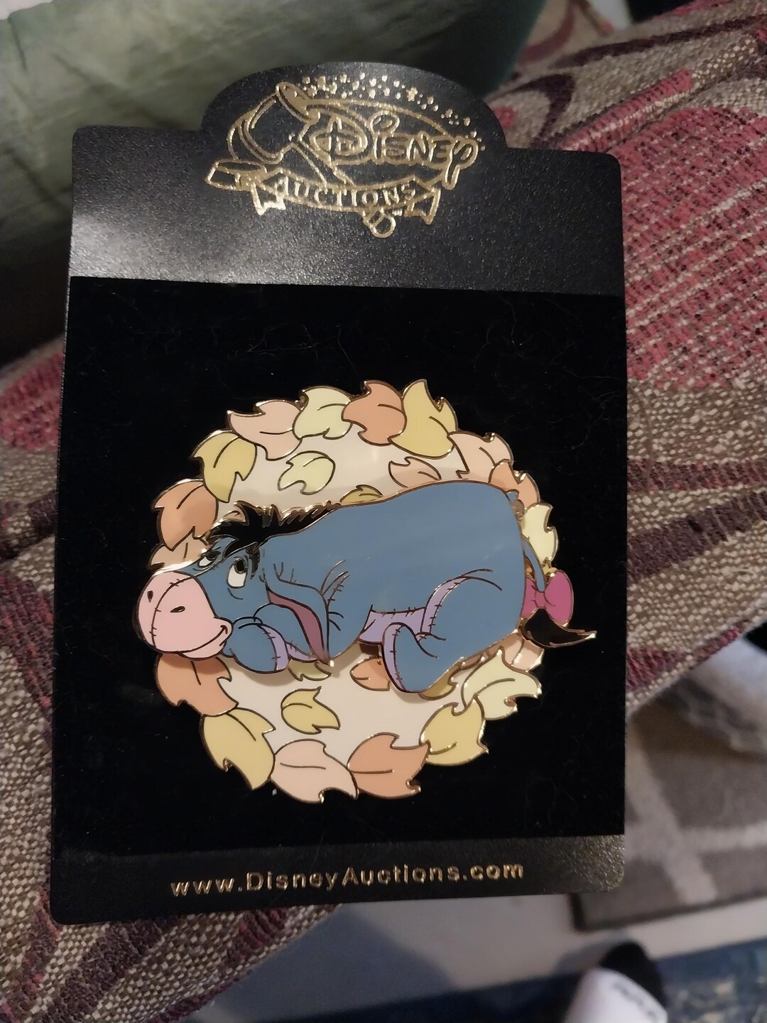 Disney Auctions Eeyore Pin. Eeyore in Autumn Leaves. Spinner Pin 2243 ...