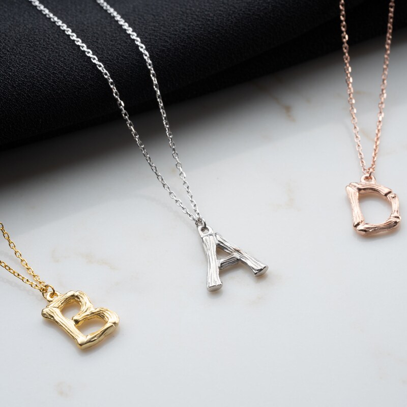 Letter Necklace - Etsy