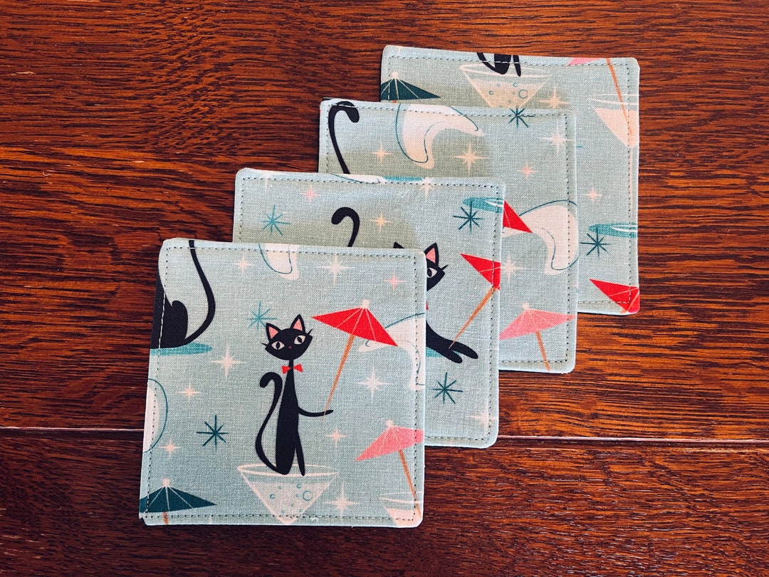 Fabric Beverage Coasters - Set of 4 - Etsy