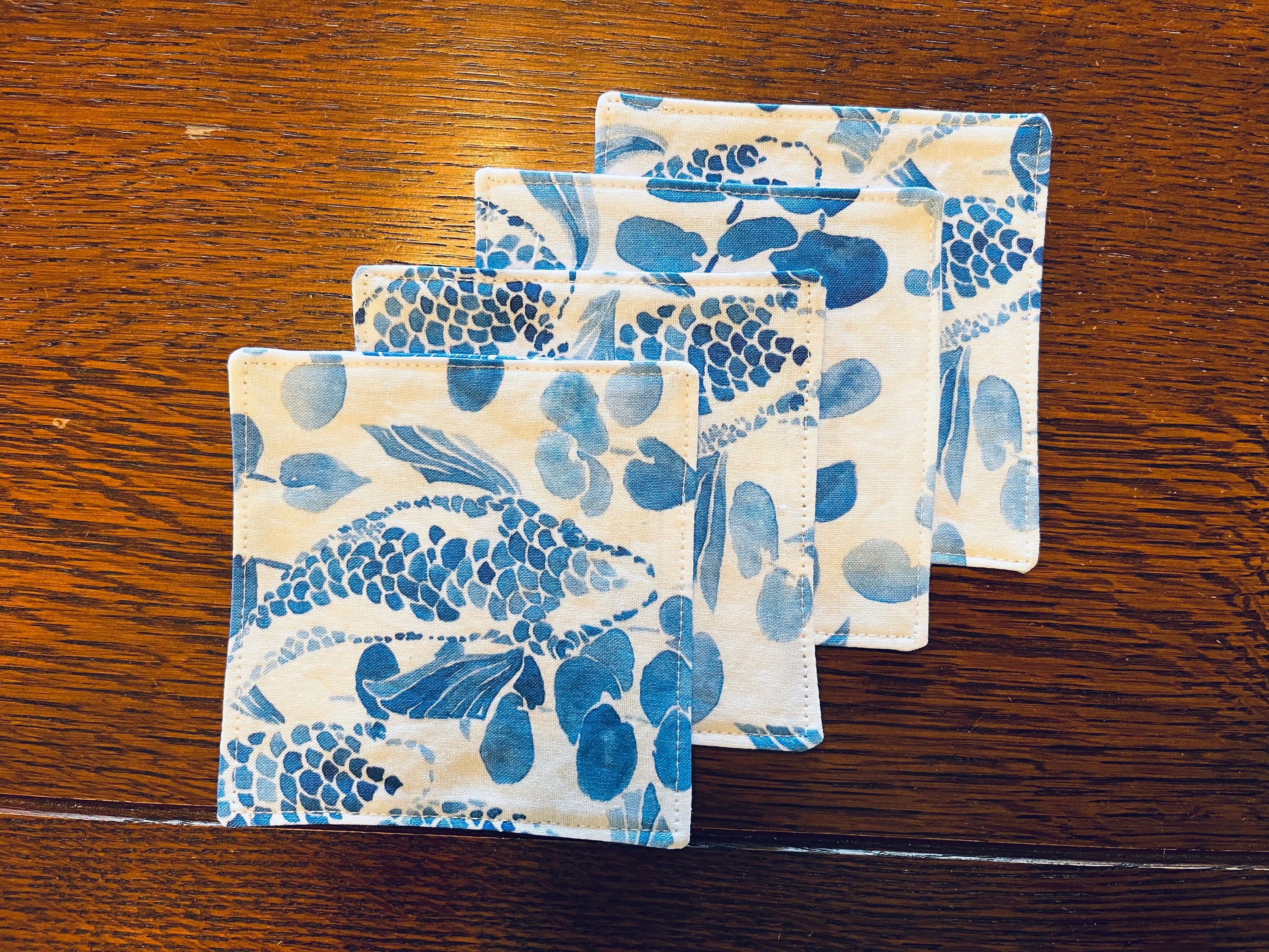 Fabric Beverage Coasters Set of 4 - Etsy
