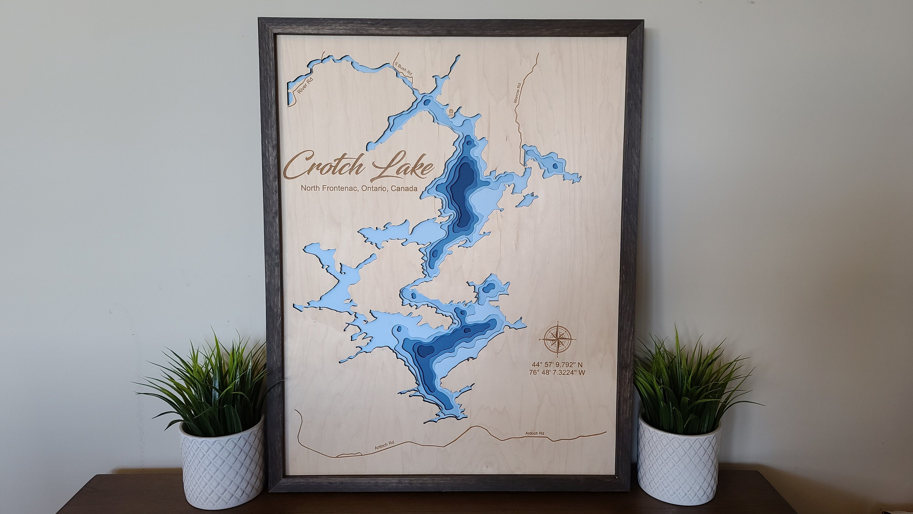 Crotch Lake - 3D Multi Layer Lake Map - Etsy