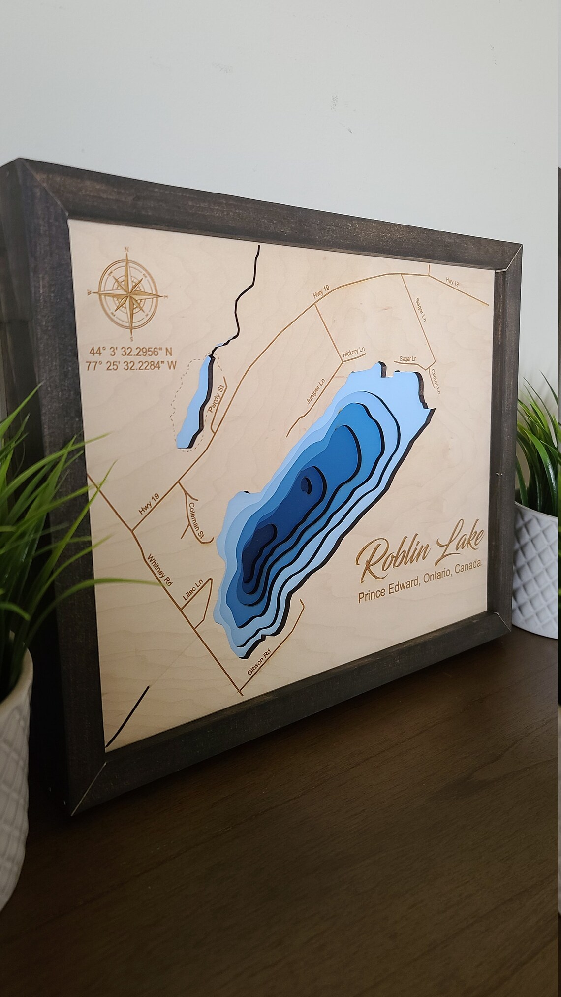 Roblin Lake - 3D Multi Layer Lake Map - Etsy