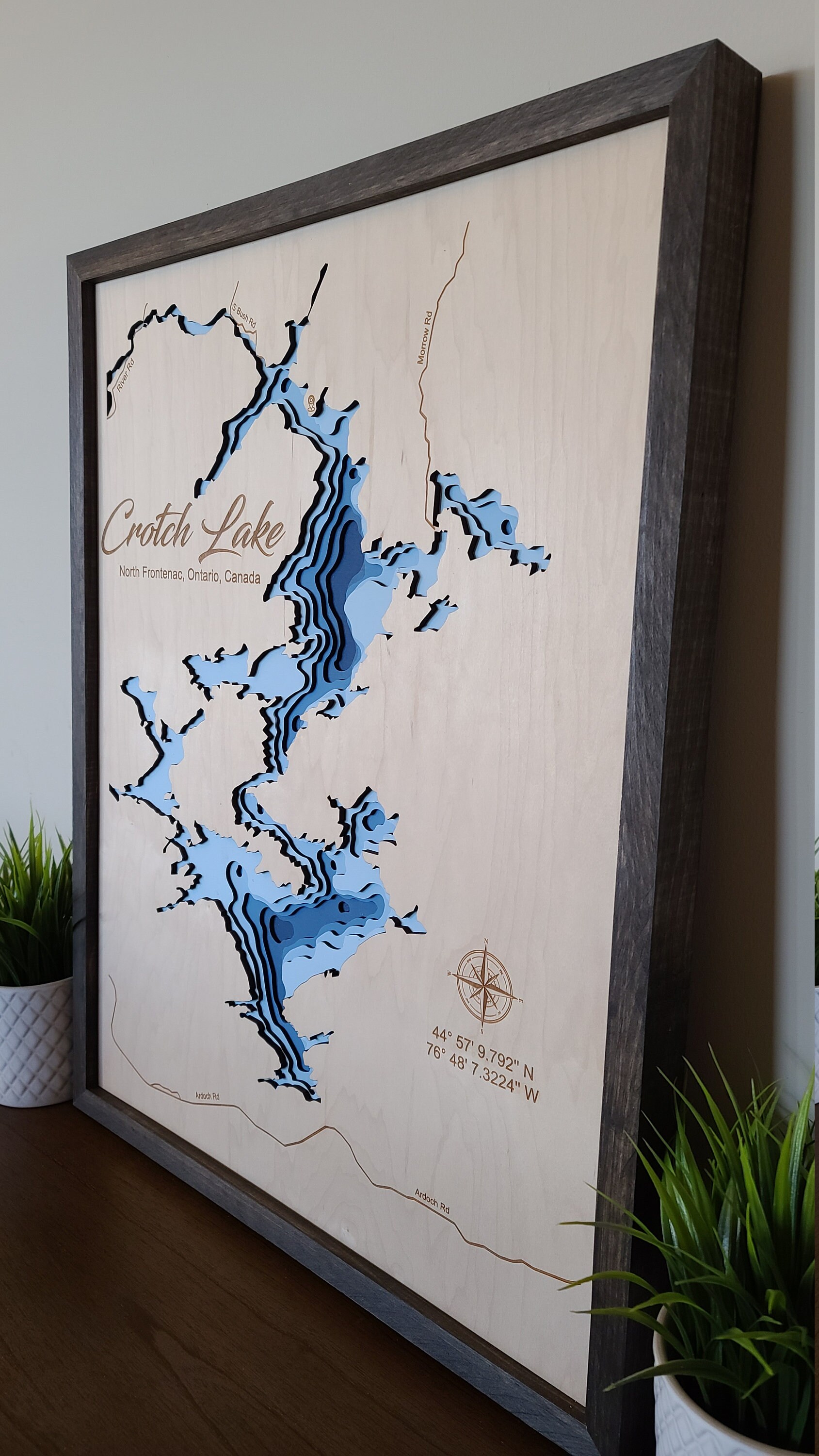 Crotch Lake - 3D Multi Layer Lake Map - Etsy