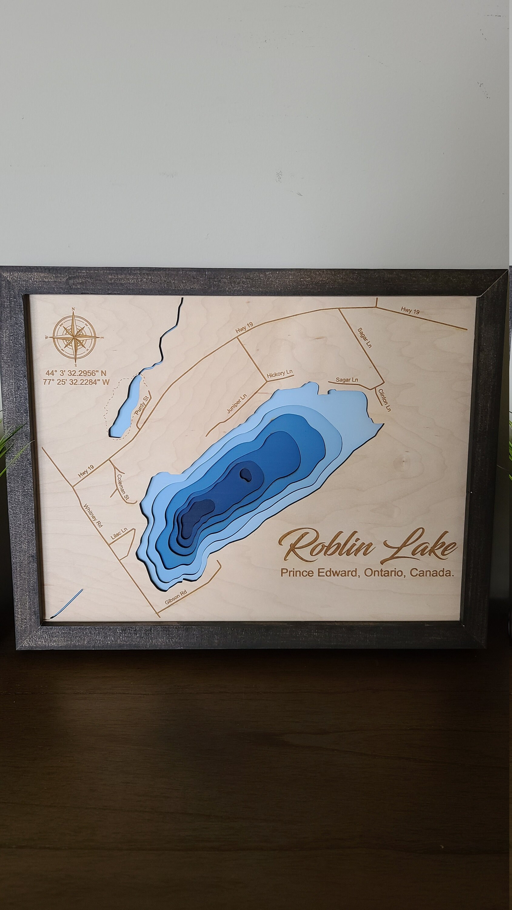 Roblin Lake - 3D Multi Layer Lake Map - Etsy