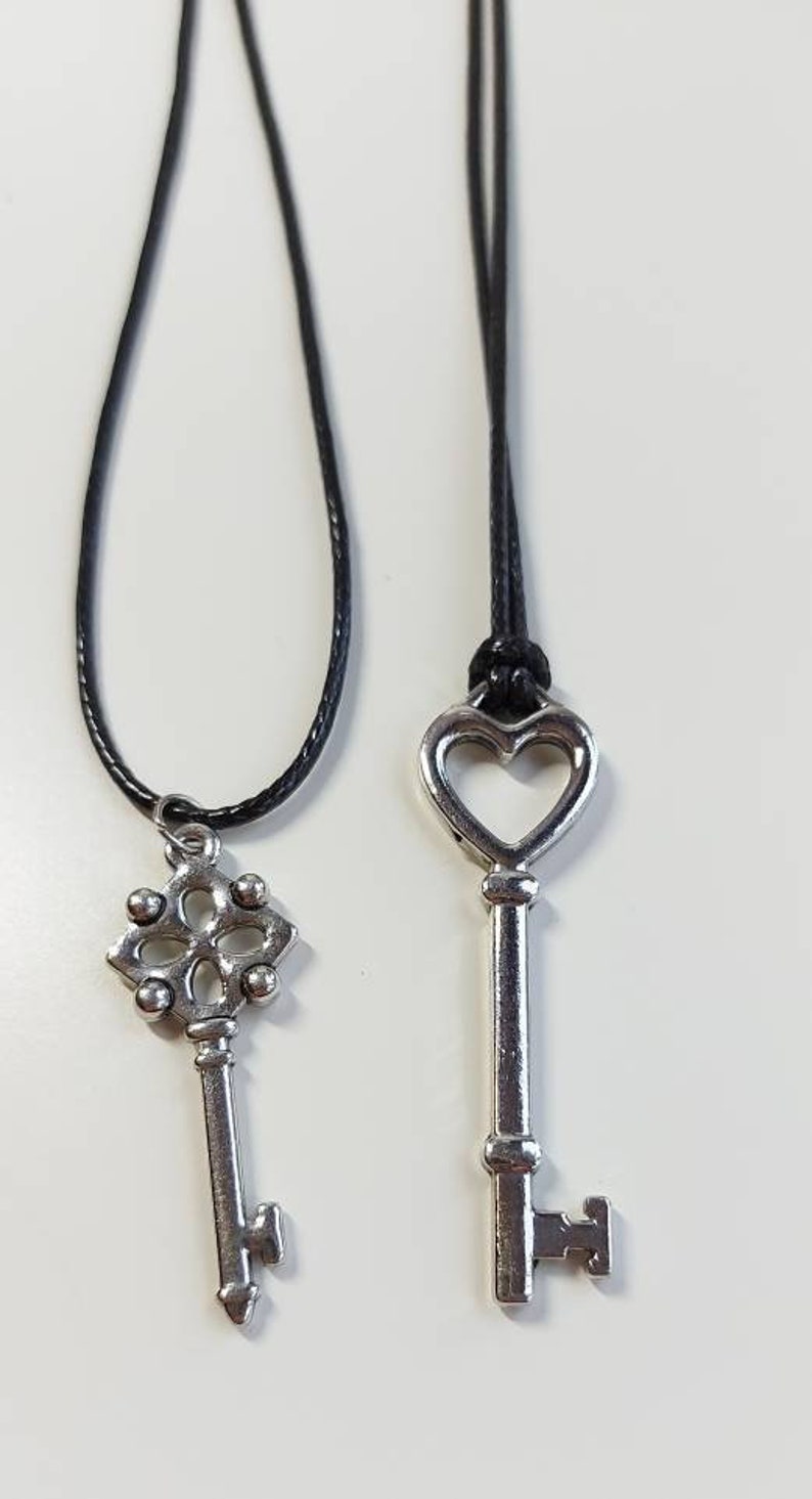 Heart Pendant Cord Necklace, Tree of Life Necklace, Gift for Her, Key ...