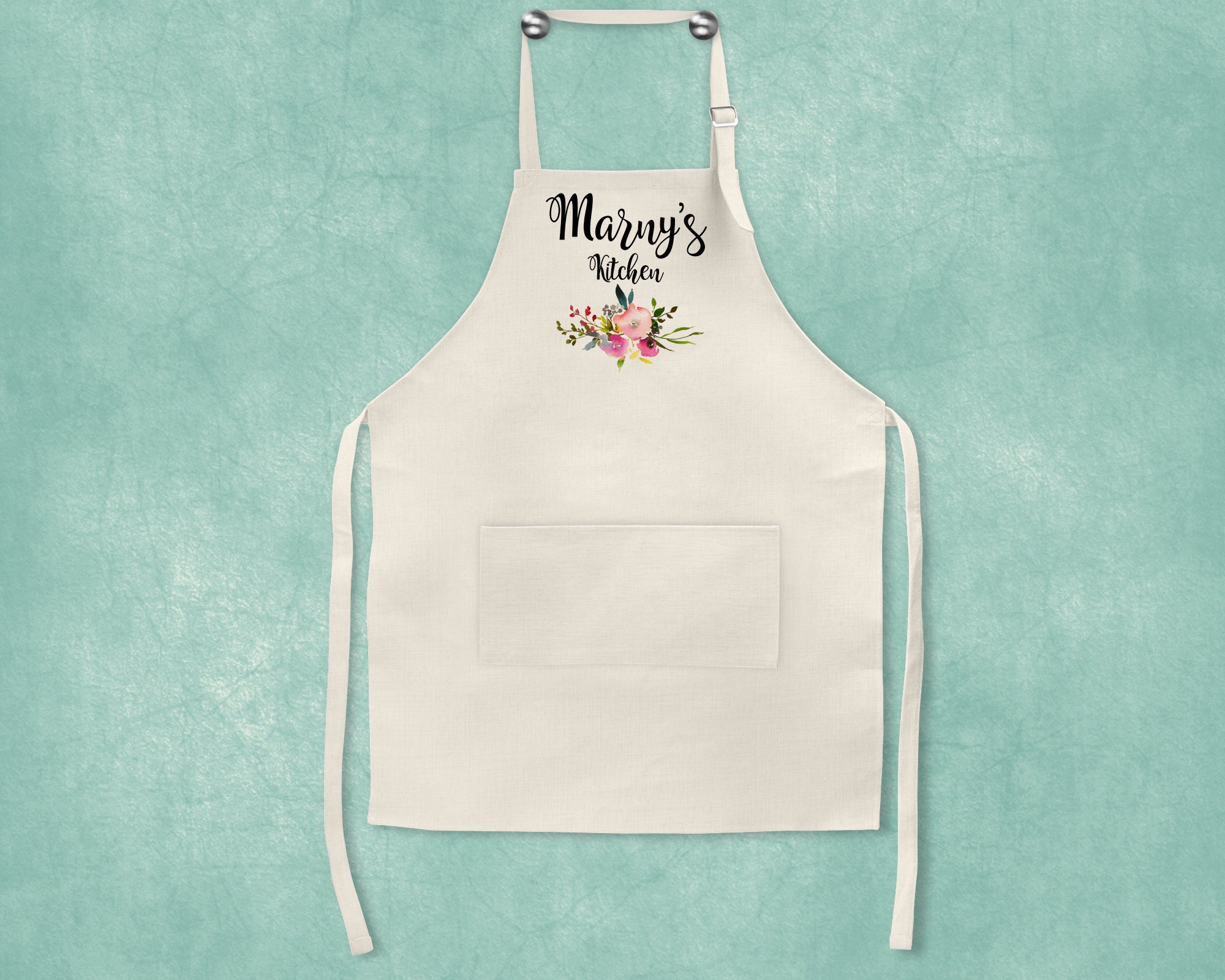 Personalized Apron Custom Printed Apron Cream Color Apron | Etsy