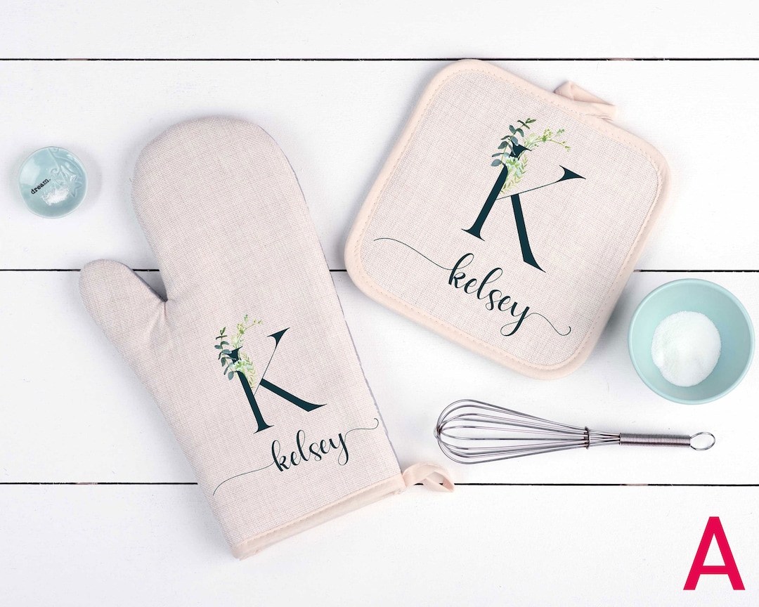 Customized Oven Mitt, Personalized Oven Mitt, Personalized Kitchen Gift ...