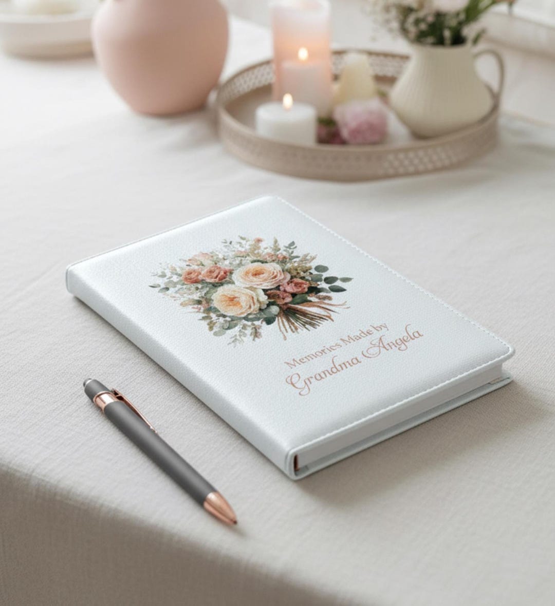 Personalized Grandma Journal — Custom Printed Name Memory Book, Gift ...
