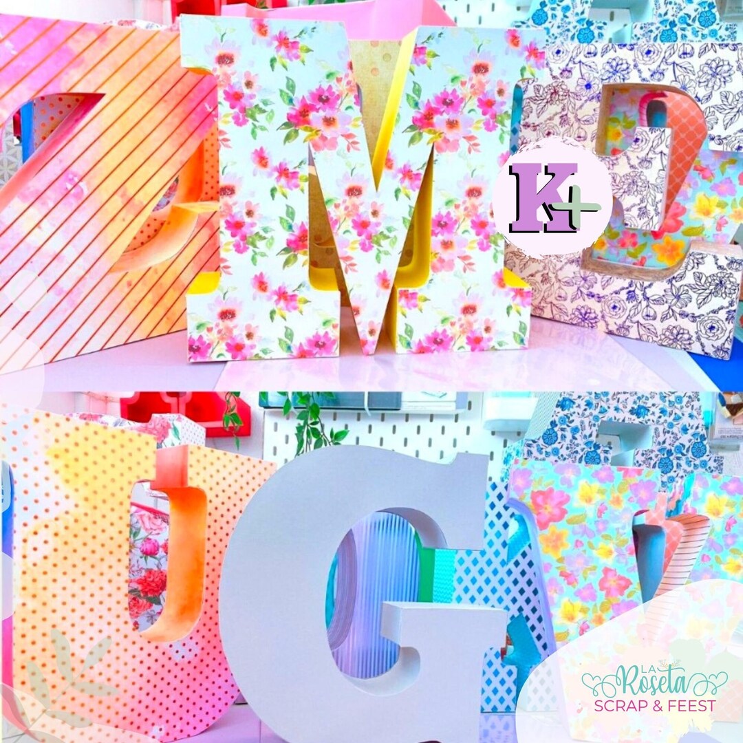 3D Letter Abecedario Letras 3D Archivos SVG Studio - Etsy UK
