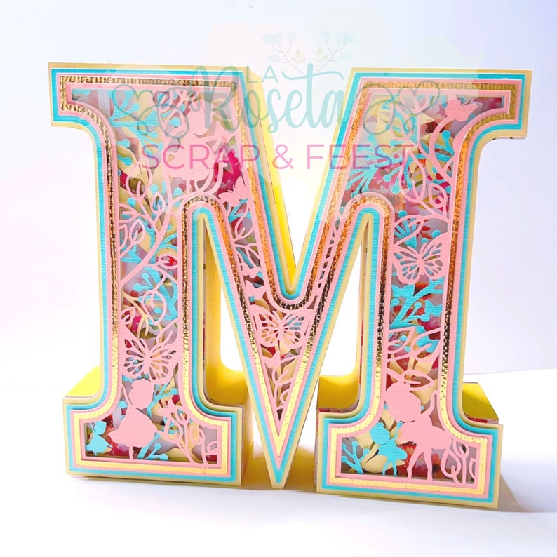 LETTER N SHADOW Tiered: Svg Digital File for Cricut, Studio, Scanncut ...