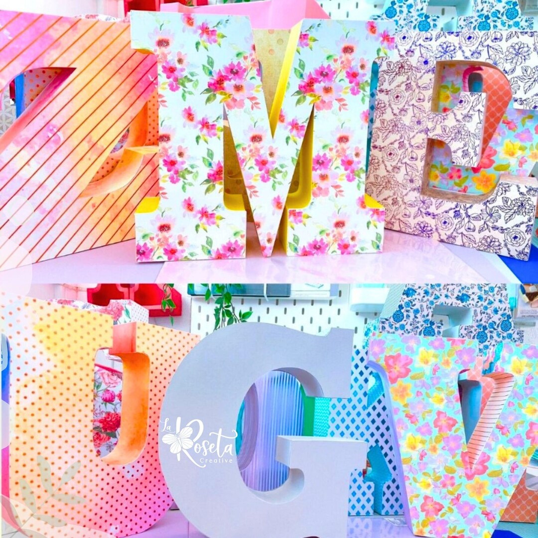 3D Letter, Abecedario letras 3D - Archivos SVG, Studio, Brother ...