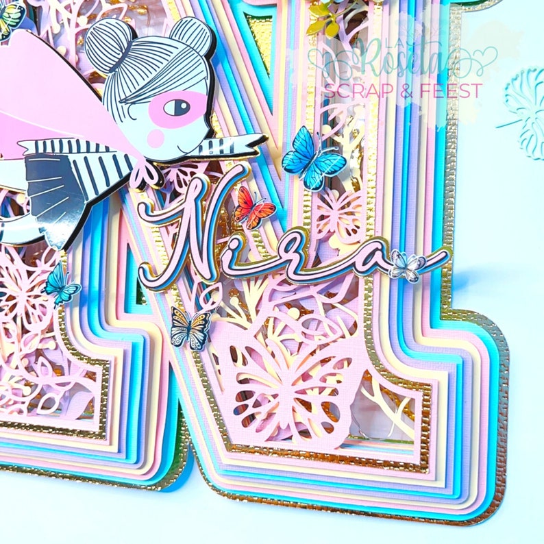 LETTER N SHADOW Tiered: Svg Digital File for Cricut, Studio, Scanncut ...