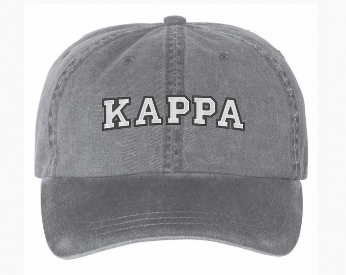 Kappa Kappa Gamma Greek Only Sorority Baseball Cap Custom Color Hat and ...