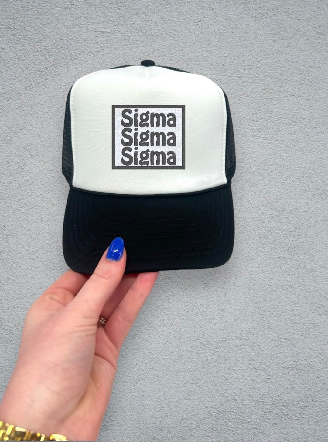 Sigma Sigma Sigma Trucker Hat / Custom Color Greek Embroidered Cap ...