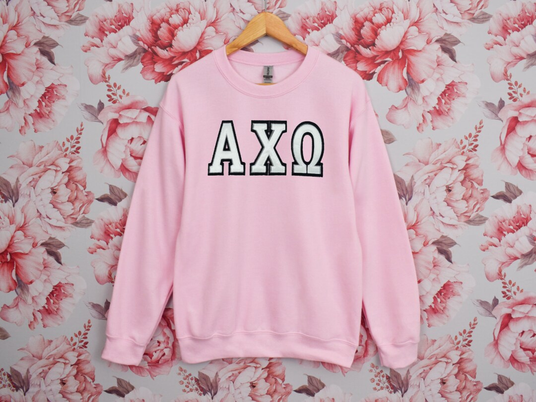 Alpha Chi Omega Sorority Applique Crewneck / Custom Color Greek ...
