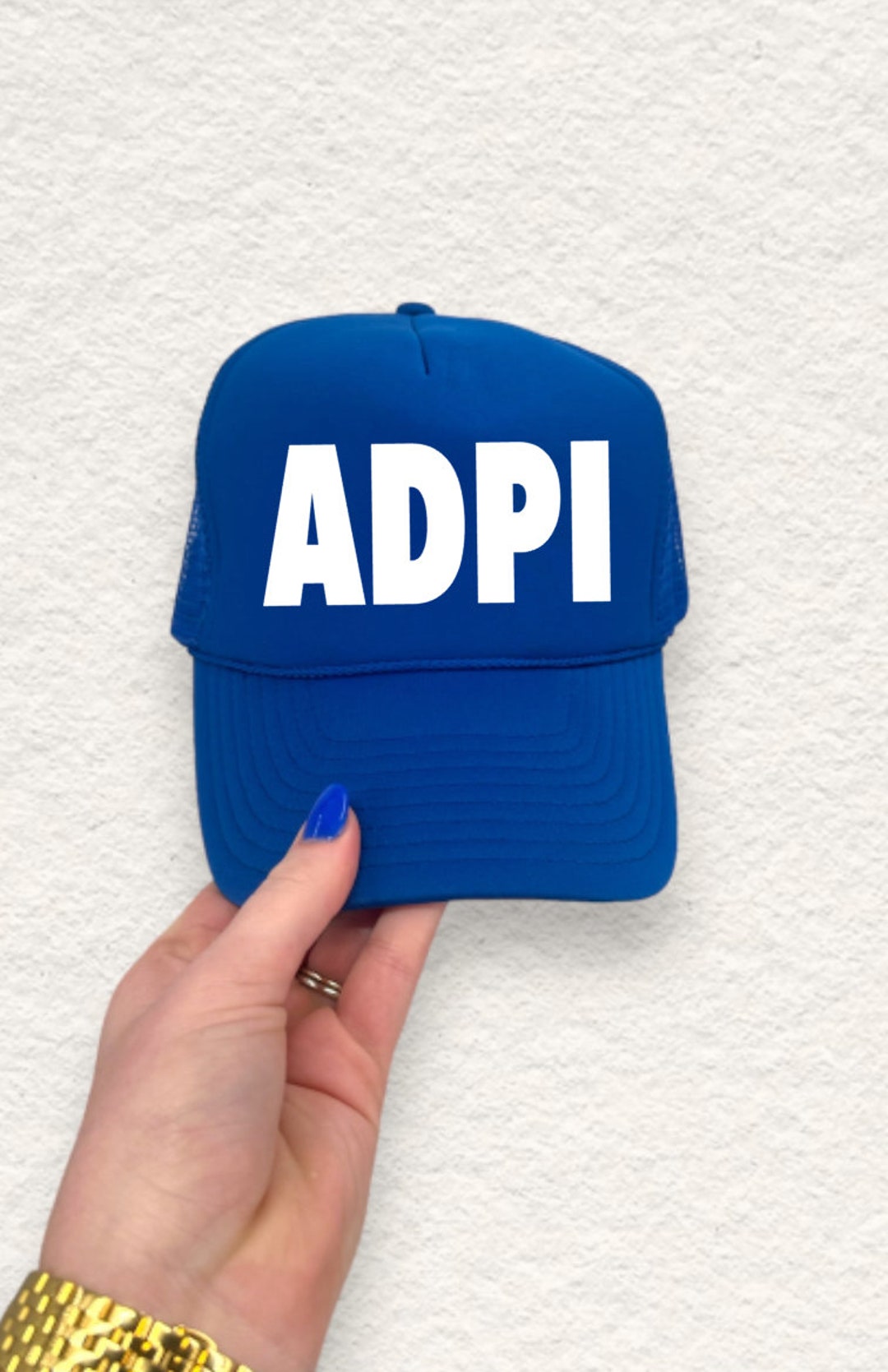 Alpha Delta Pi Trucker Hat / Custom Color Greek Letter Cap / Big Little ...
